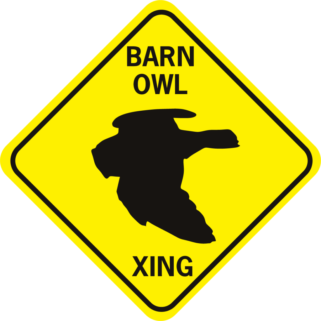 owl Barn Owl Xing Sign - World Famous Sign Co.