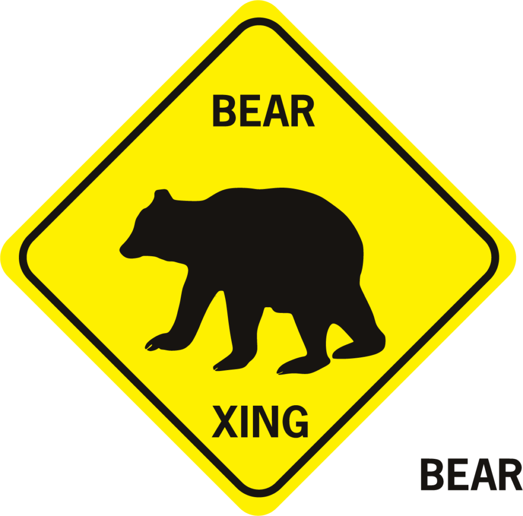 Bear Xing walking flat feet - World Famous Sign Co.