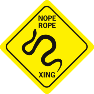snake Nope Rope diamond - World Famous Sign Co.